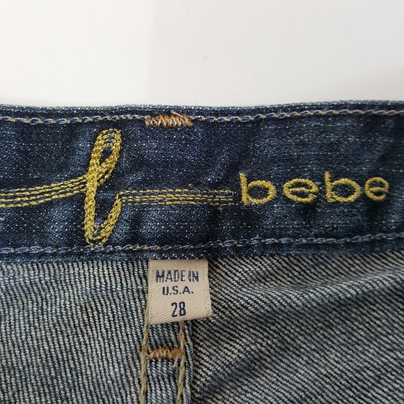 bebe | Jeans | Bebe Womens Distressed Denim Blue Jeans Stretch | Poshmark